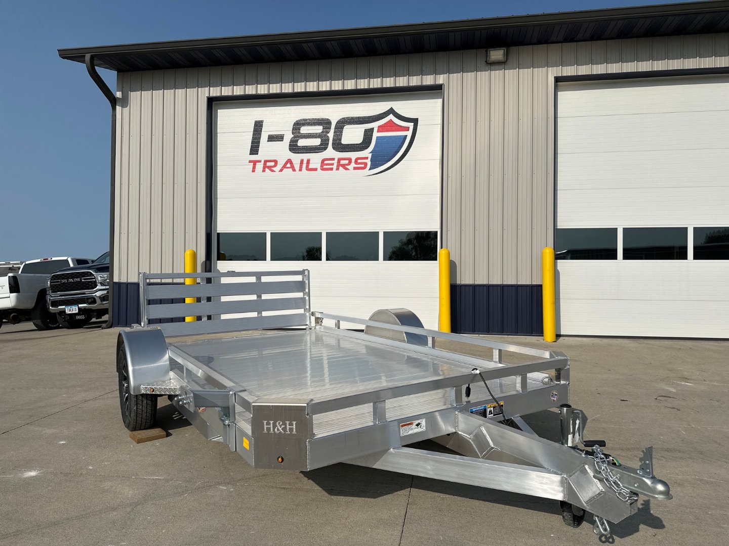 New 2025 Aluminum H&H Trailers 78"x10' 3k Low Side Utility Trailer | De Soto Iowa